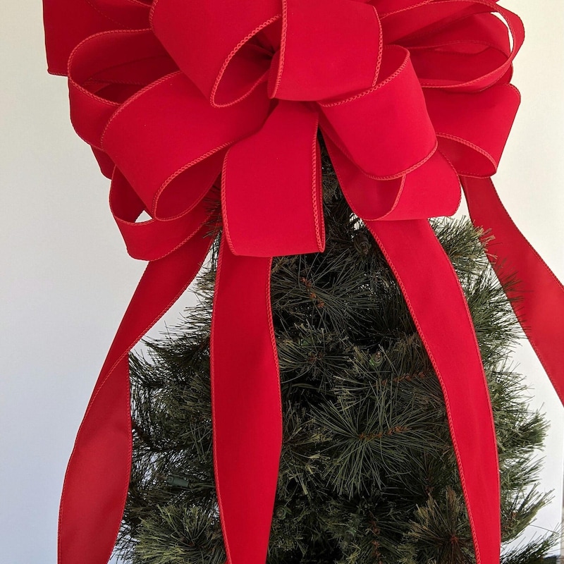 Tree Topper Bow - Etsy