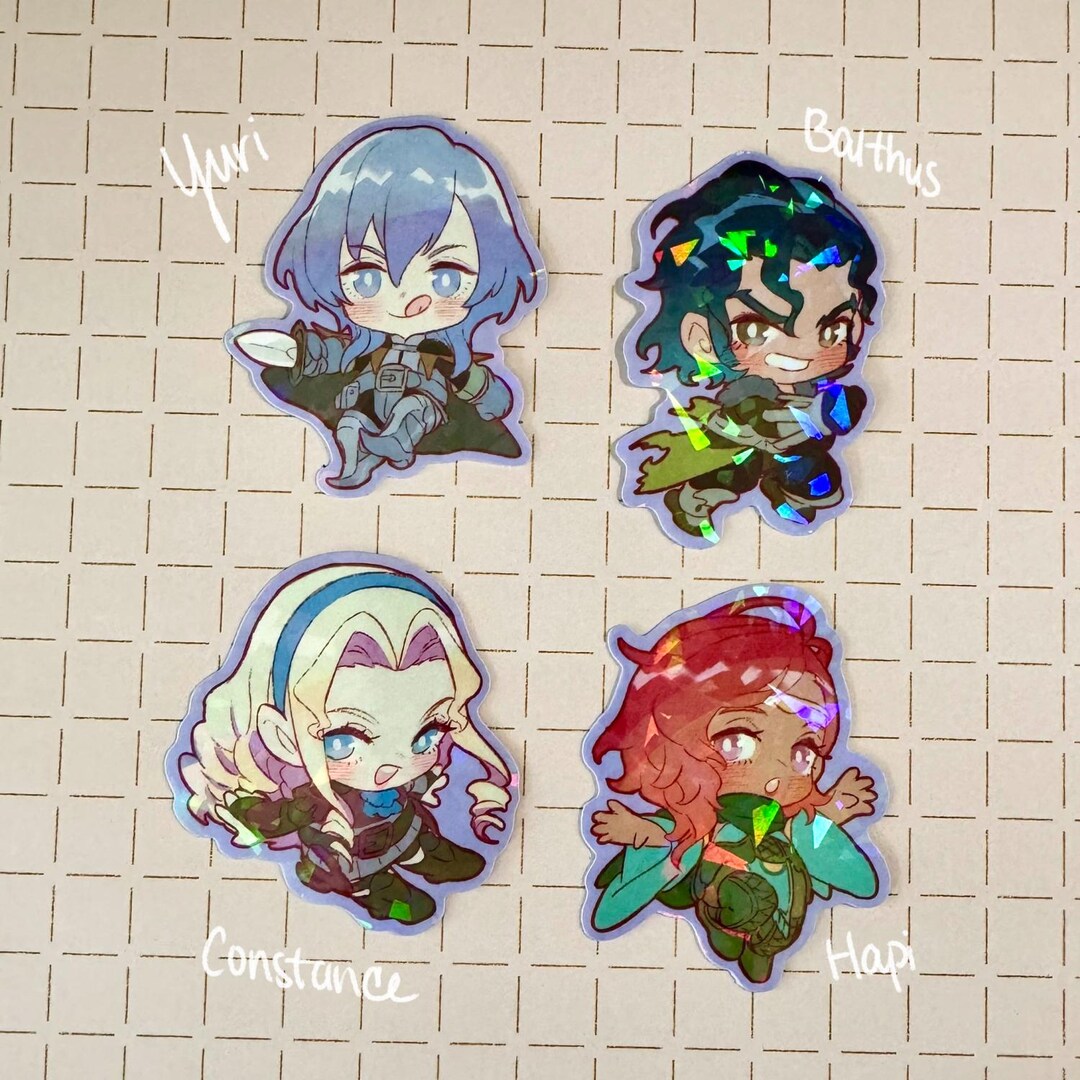 Holographic Stickers - FE3H Ashen Wolves - Etsy