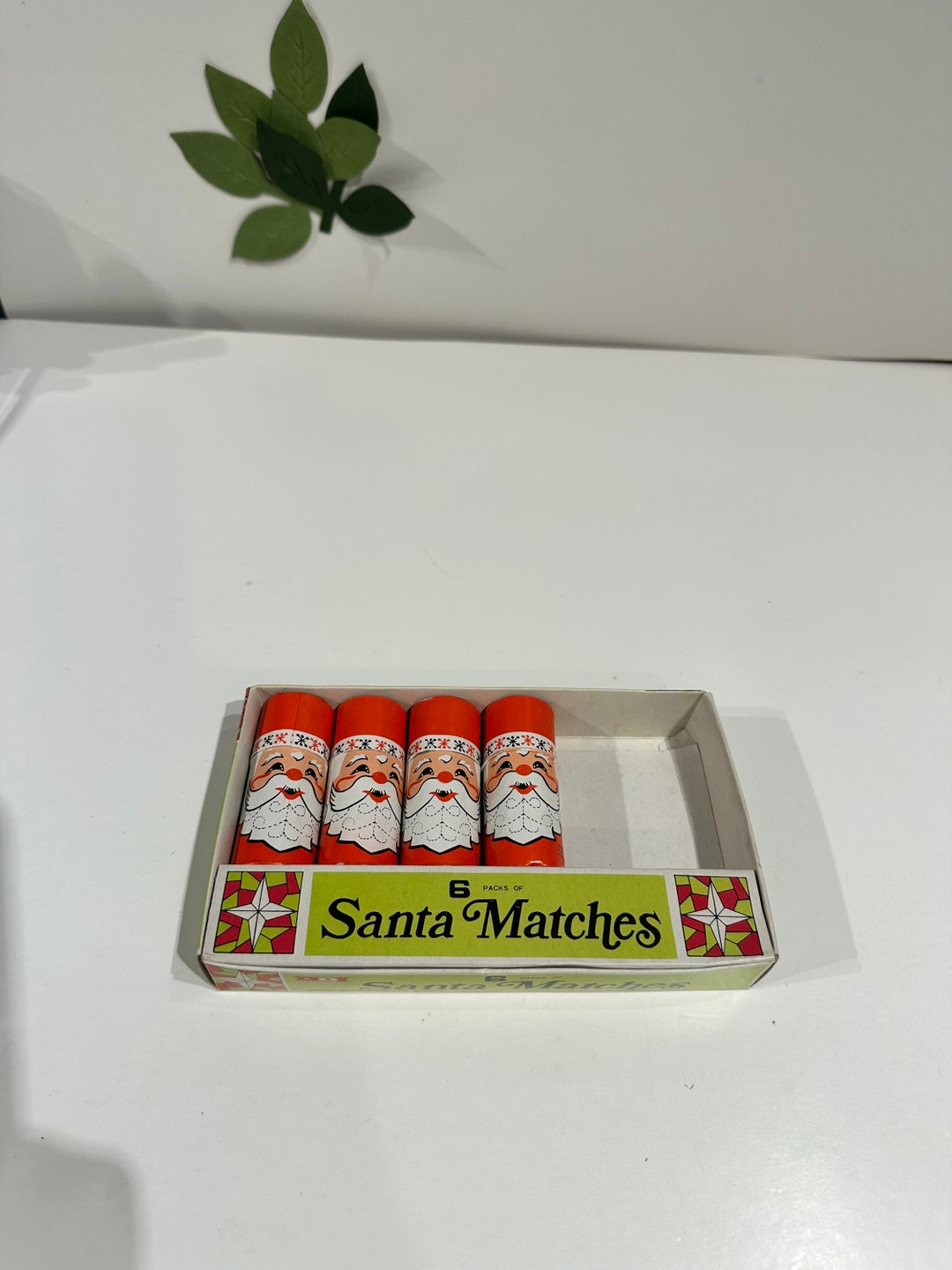Vtg Dan-dee Christmas Santa Claus Tube Matches in Cardboard Tubes 3 ...