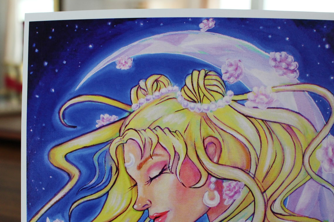 Sailor Moon Crystal Fine Art Print Moon Princess Usagi - Etsy