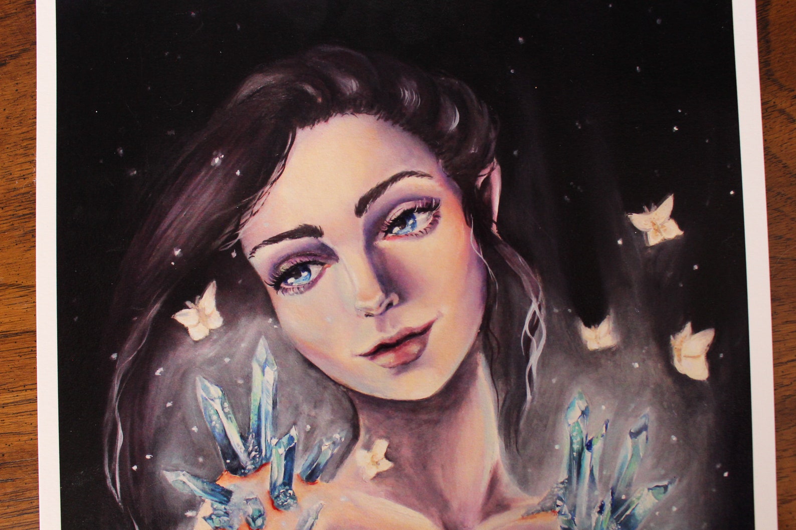 Crystalys Pop Surrealism Fine Art Print Crystal Moth - Etsy