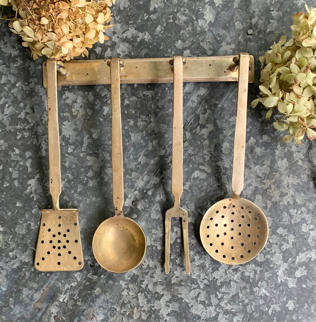 1950’s French Brass Kitchen Utensils - Etsy