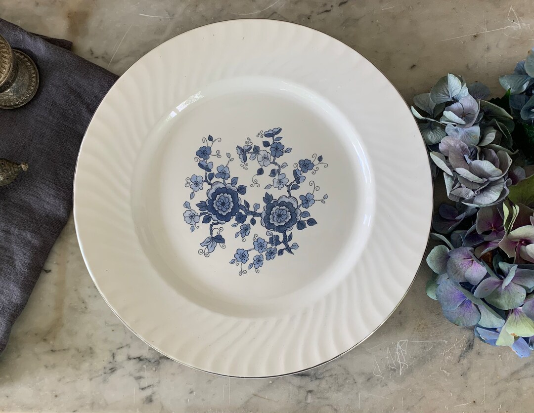 Wedgwood Royal Blue Dinner Plate - Etsy