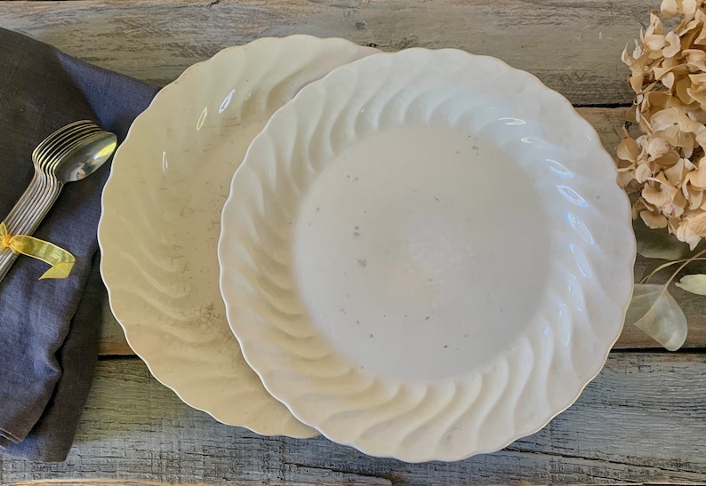 Vintage Ironstone Plates - Etsy