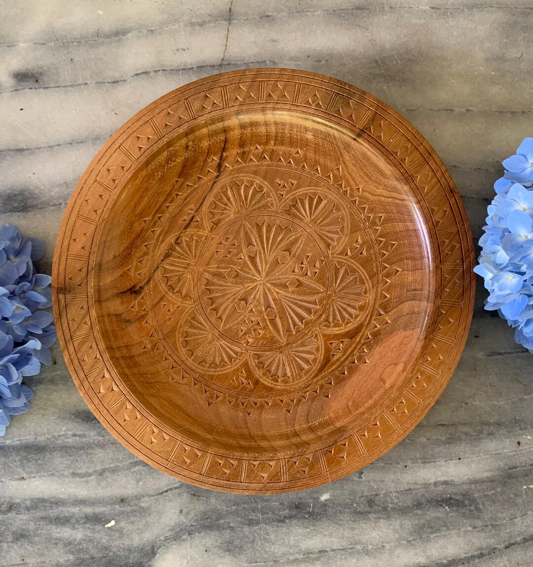 MCM Wooden Plate - Etsy
