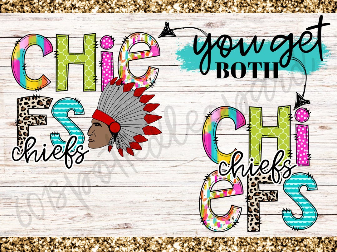 Red Chiefs Mascot Sublimation, DTF, PNG School Mascots Spirit Designs ...
