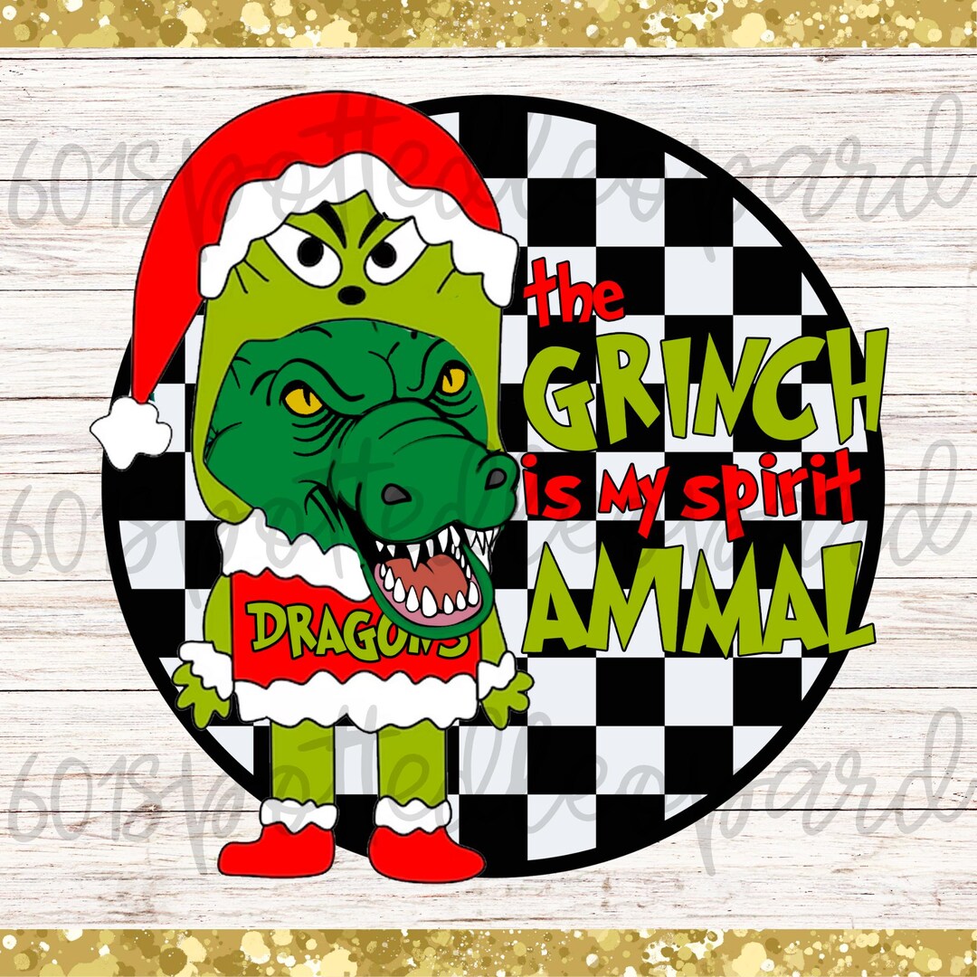 Grinch Dragons Mascot, Grinch Mascot, Dragons Mascot, Merry Grinchmas ...