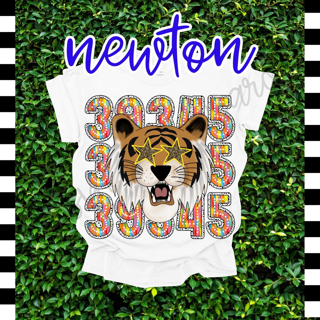 39345 Newton MS PNG Zip Code Sublimation DTF Printable Tigers - Etsy