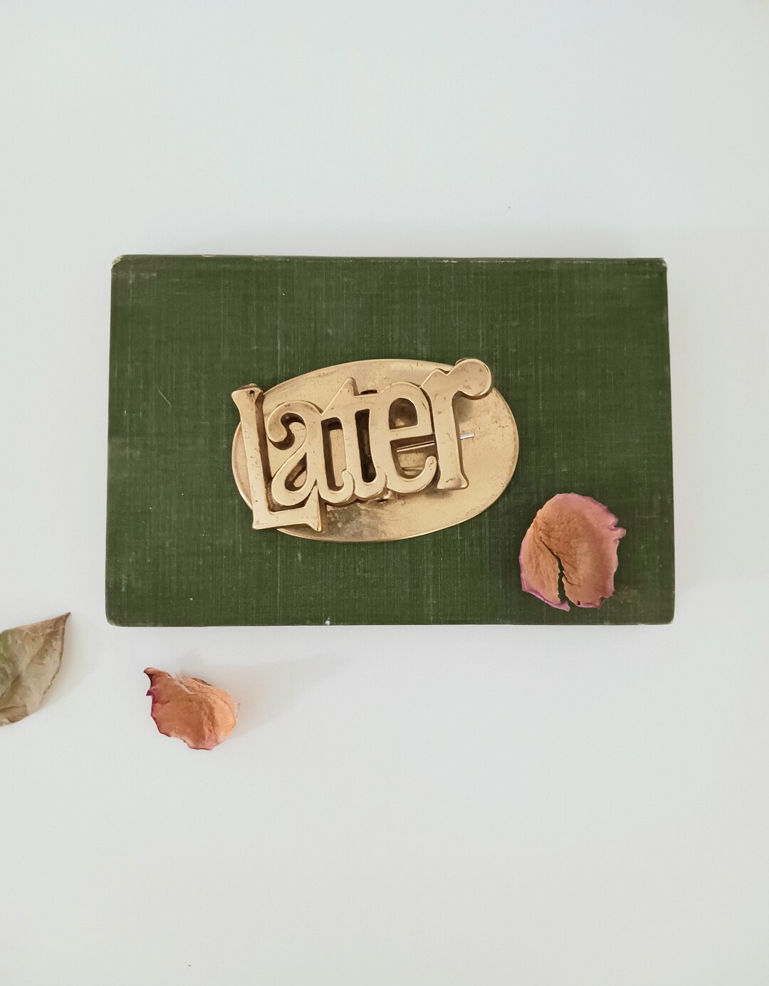 Vintage Brass later Clip Desk Paper or Mail Organizer Clip Vintage Home ...