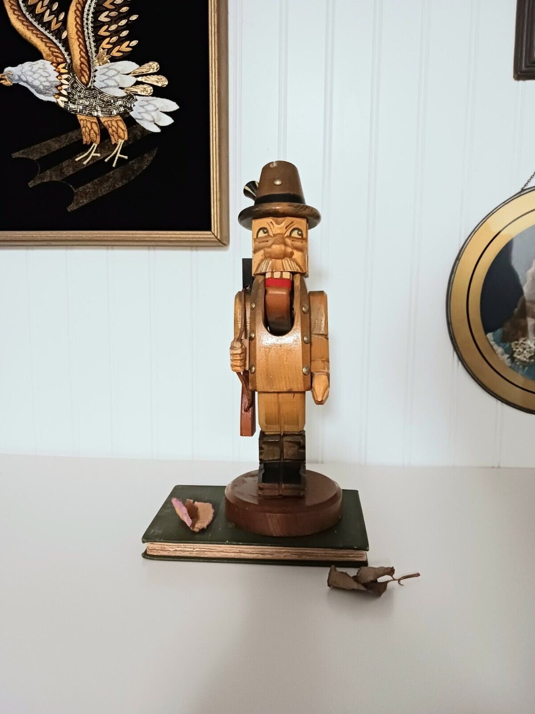 Vintage German Hand Carved Wood Nutcracker - Hunter Huntsman Statue - Etsy