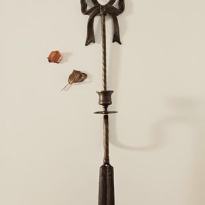 Vintage Metal Bow Candle Sconce Wall Hanging - Etsy