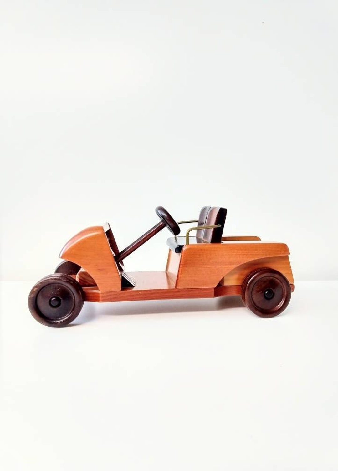 Vintage Wooden Car Model Handmade Wood Car Display or Toy Vintage Home ...