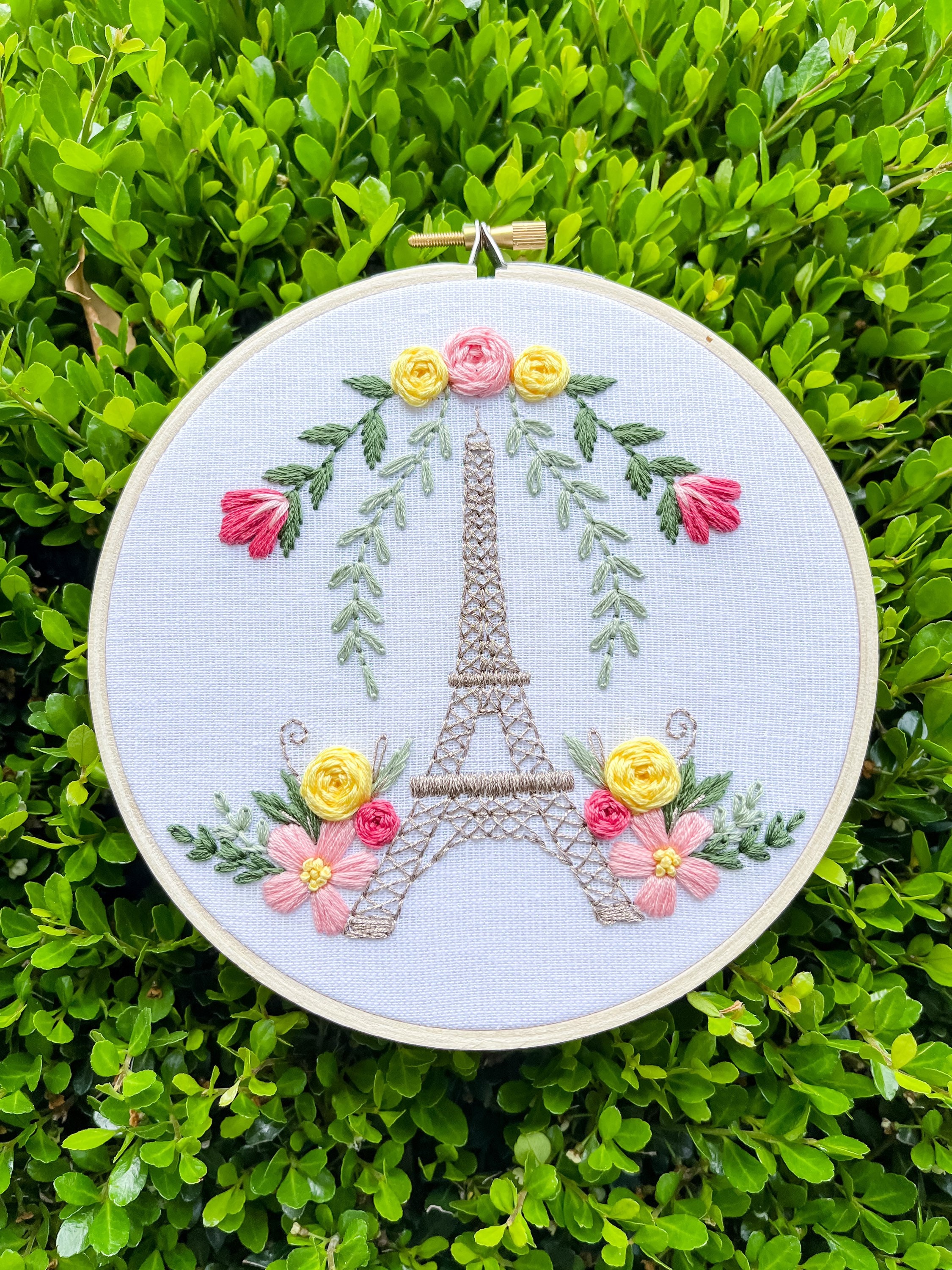 PDF Pattern La Fleur Eiffel Intermediate Embroidery - Etsy