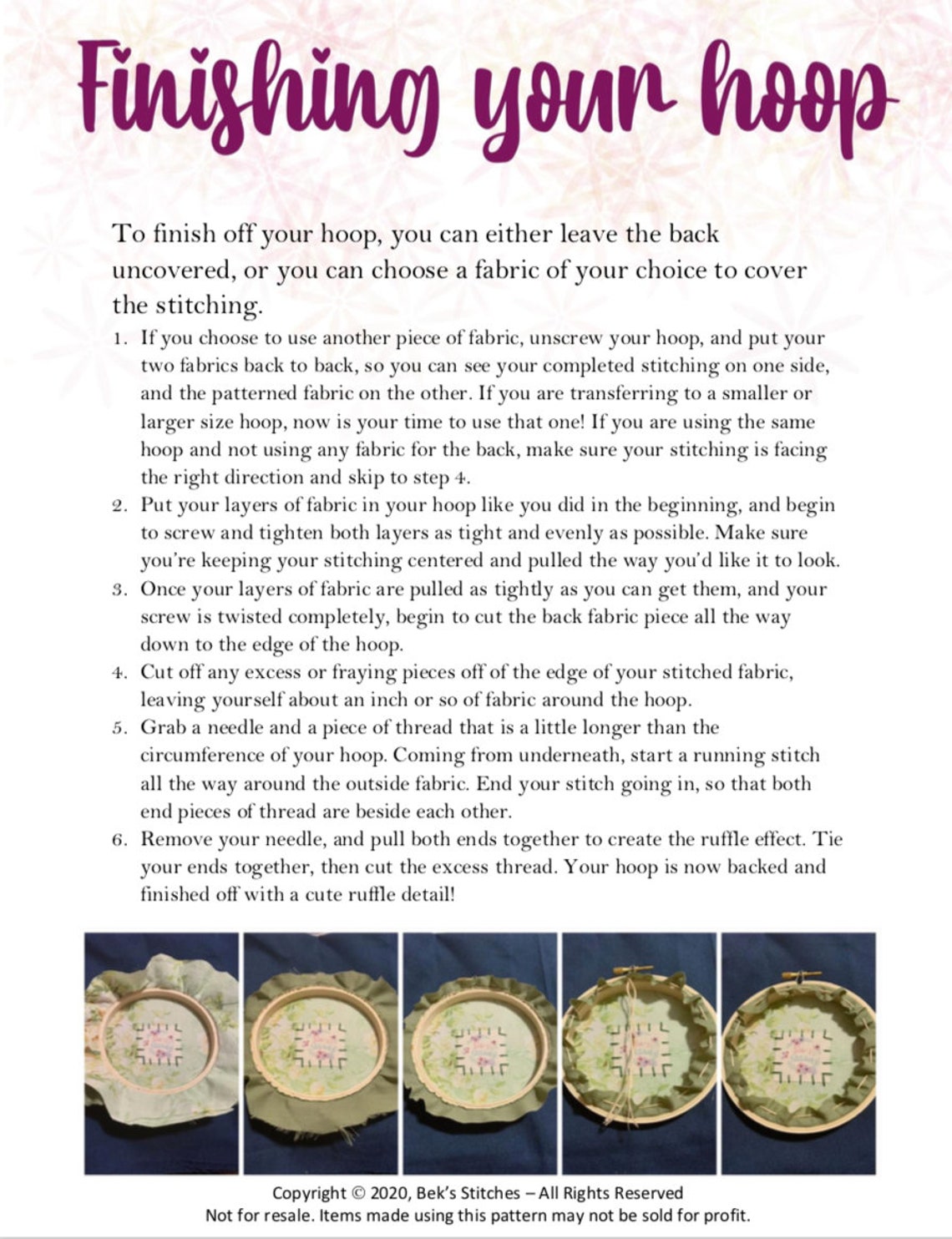 PDF Pattern - Letter E Floral Monogram, Embroidery Pattern, Alphabet ...