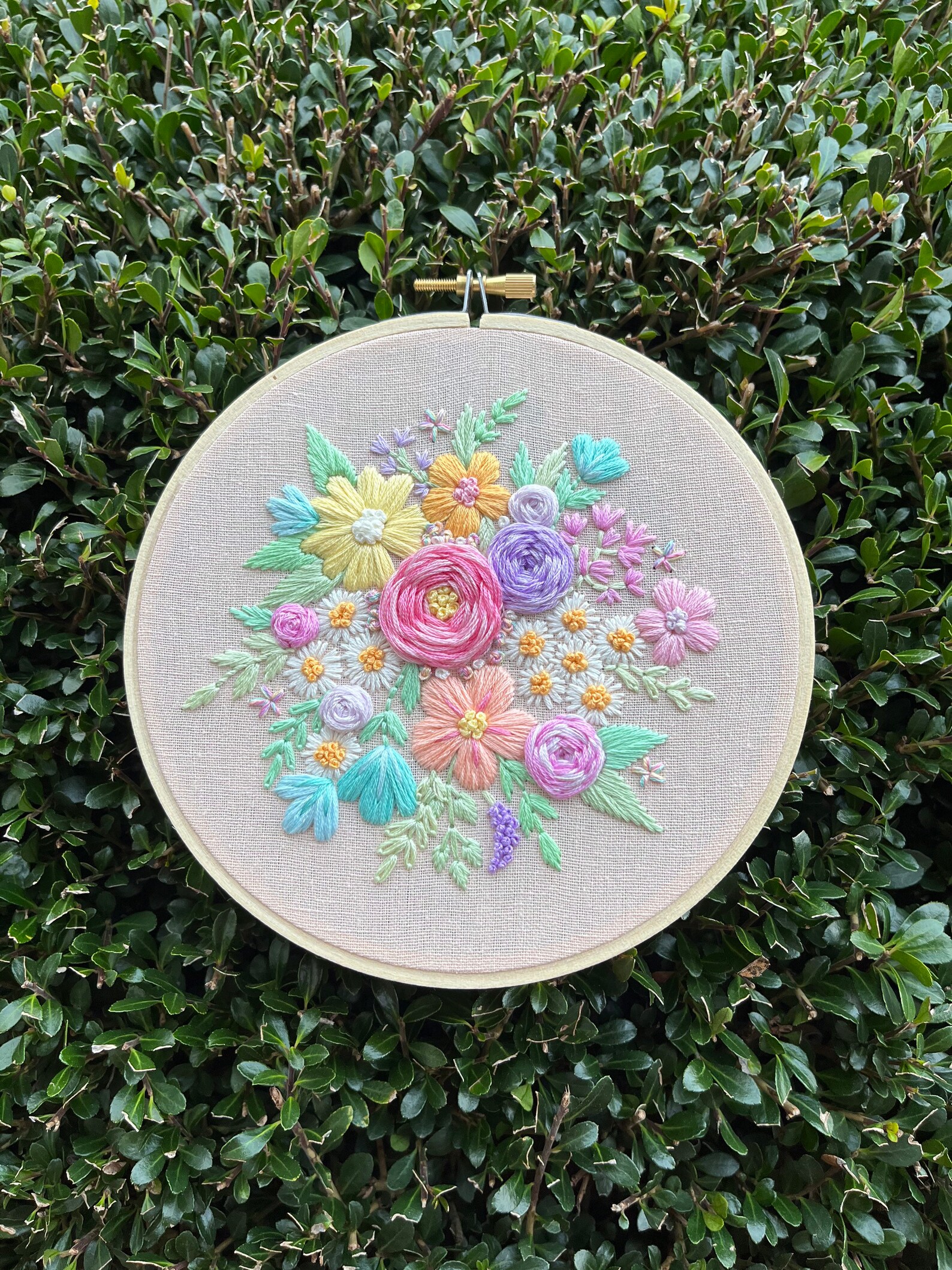 PDF Pattern - Pastel Dreams, Intermediate Embroidery, Embroidery ...