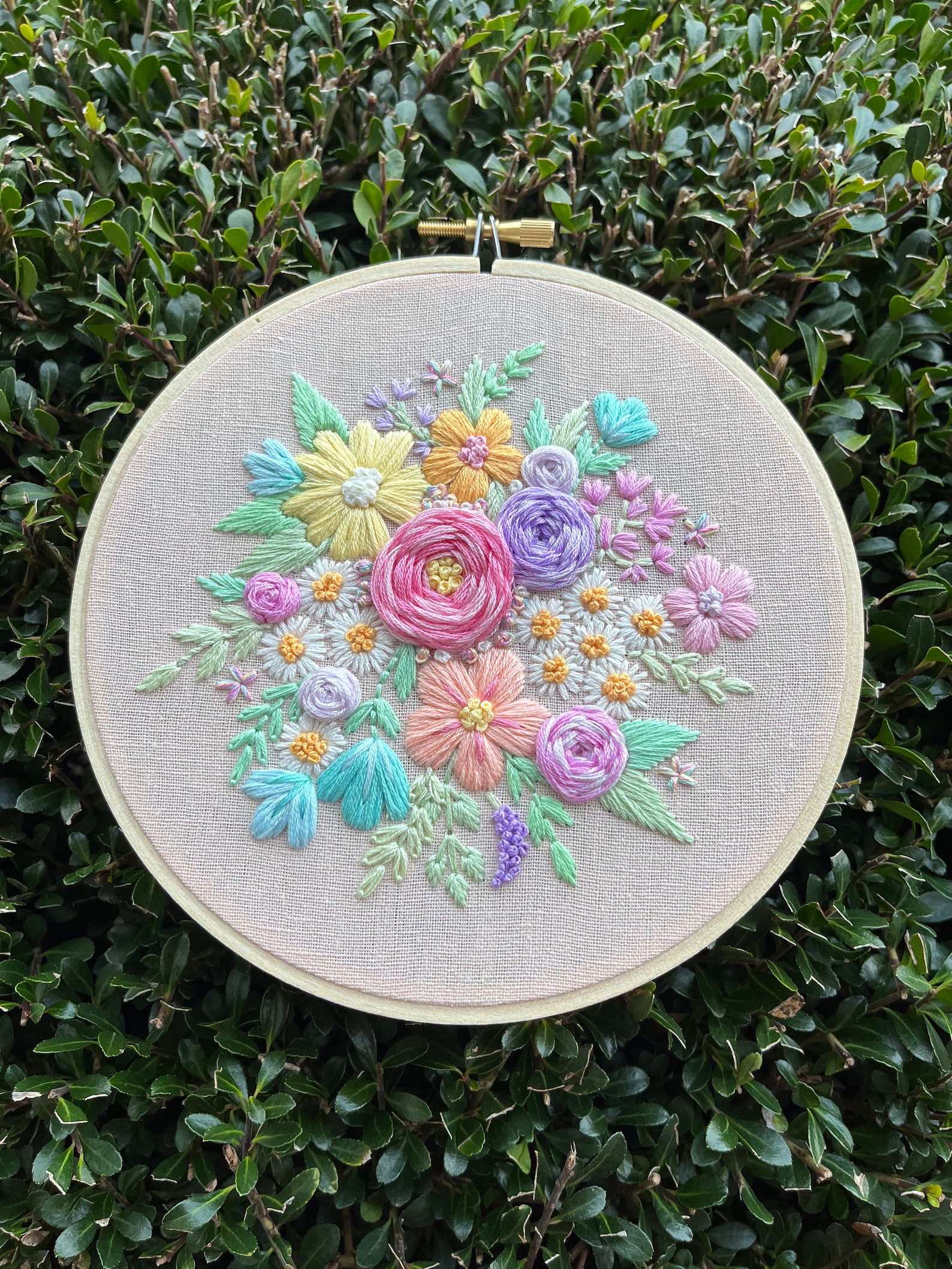 PDF Pattern - Pastel Dreams, Intermediate Embroidery, Embroidery ...