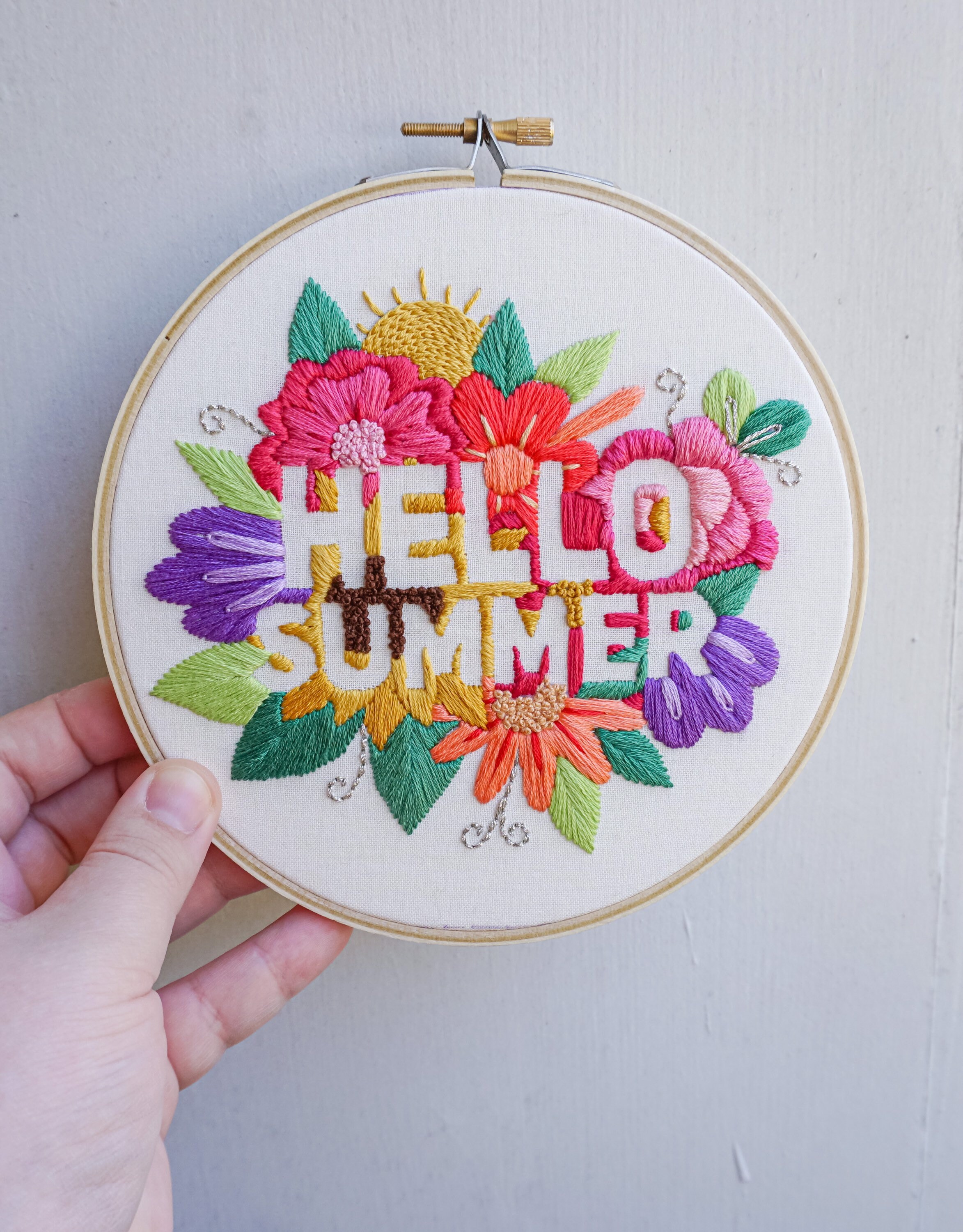 PDF Pattern Hello Summer Advanced Embroidery Embroidery - Etsy