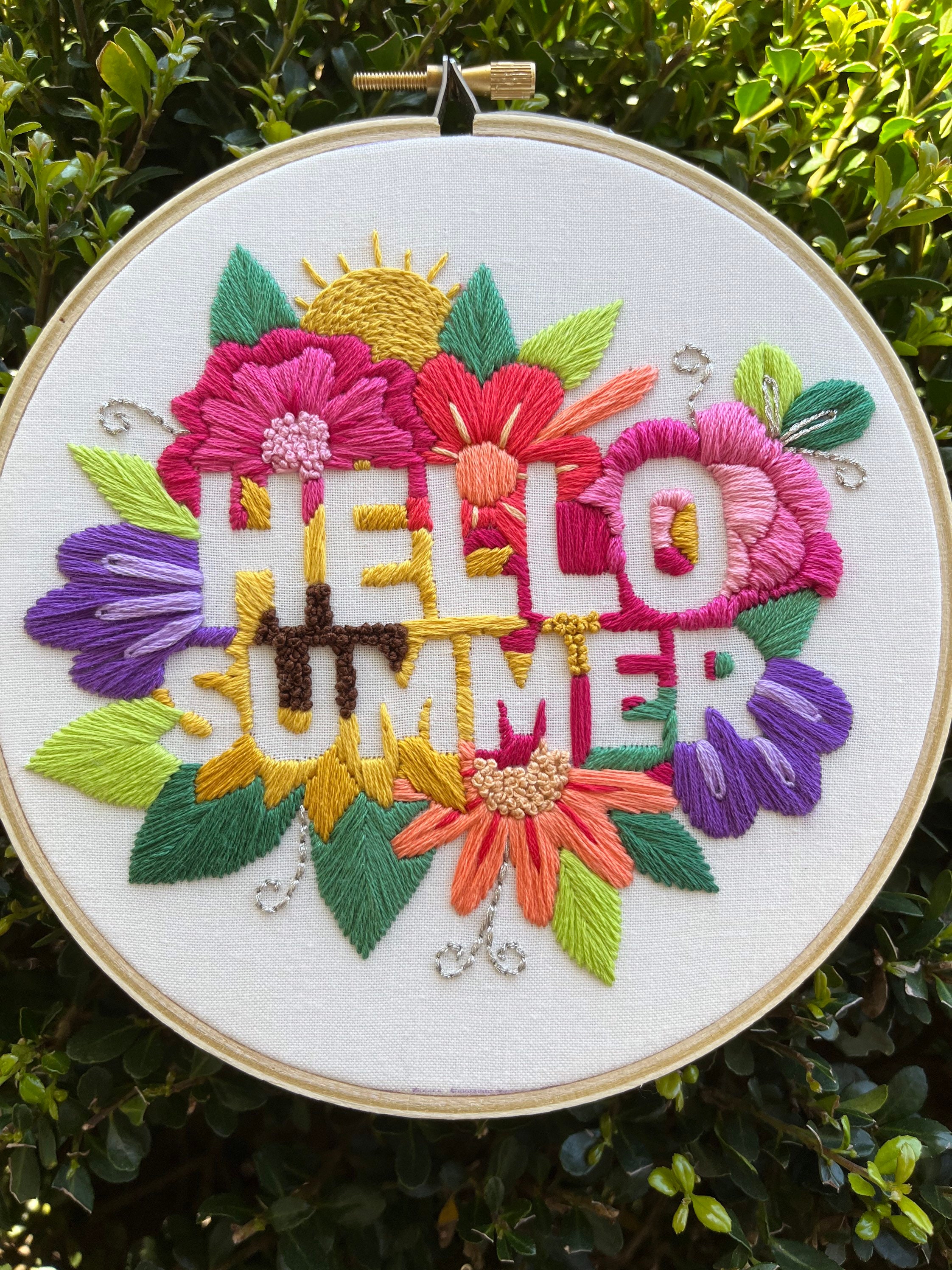 PDF Pattern Hello Summer Advanced Embroidery Embroidery - Etsy