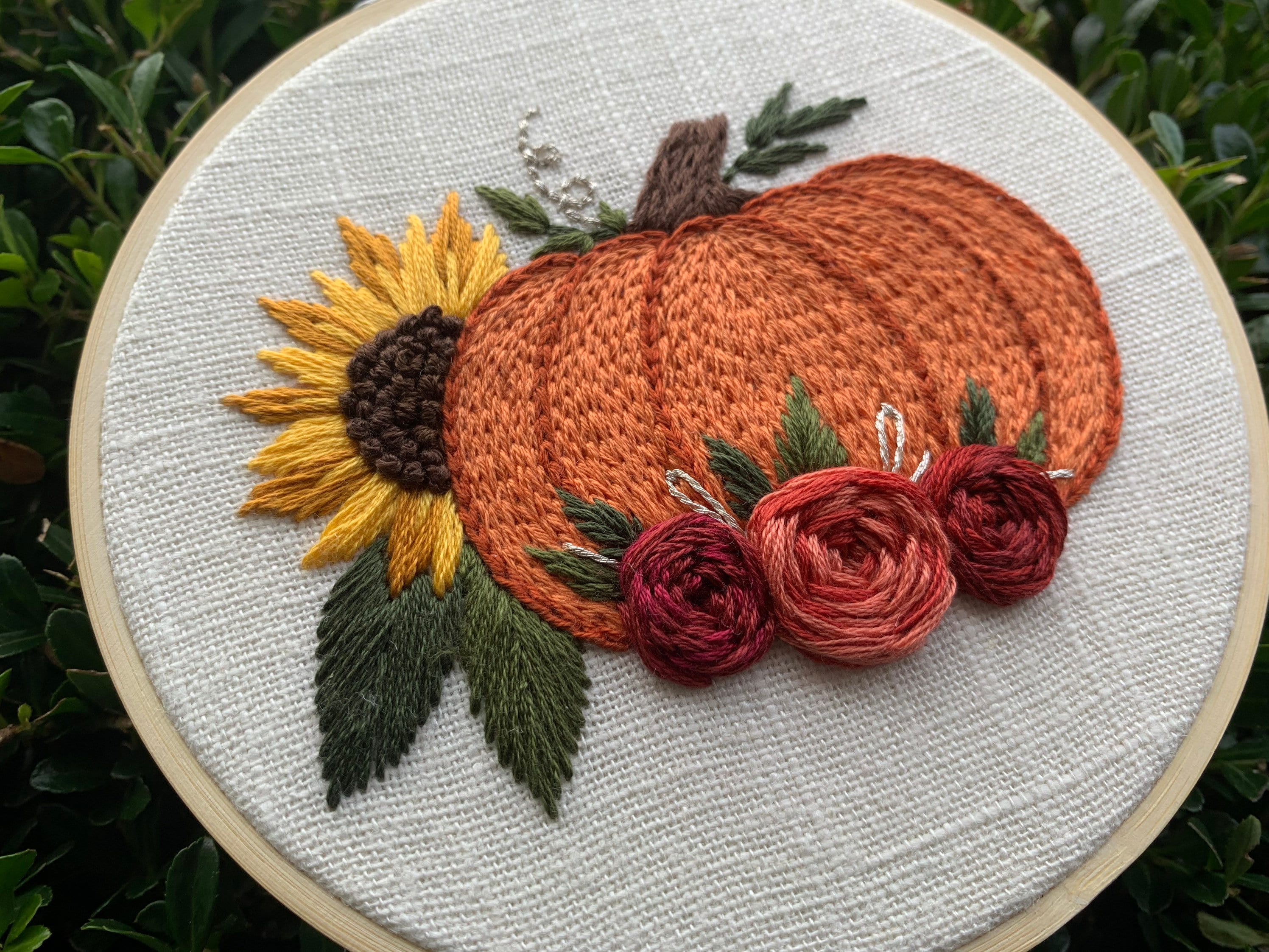 PDF Pattern Fall & Florals Intermediate Embroidery - Etsy