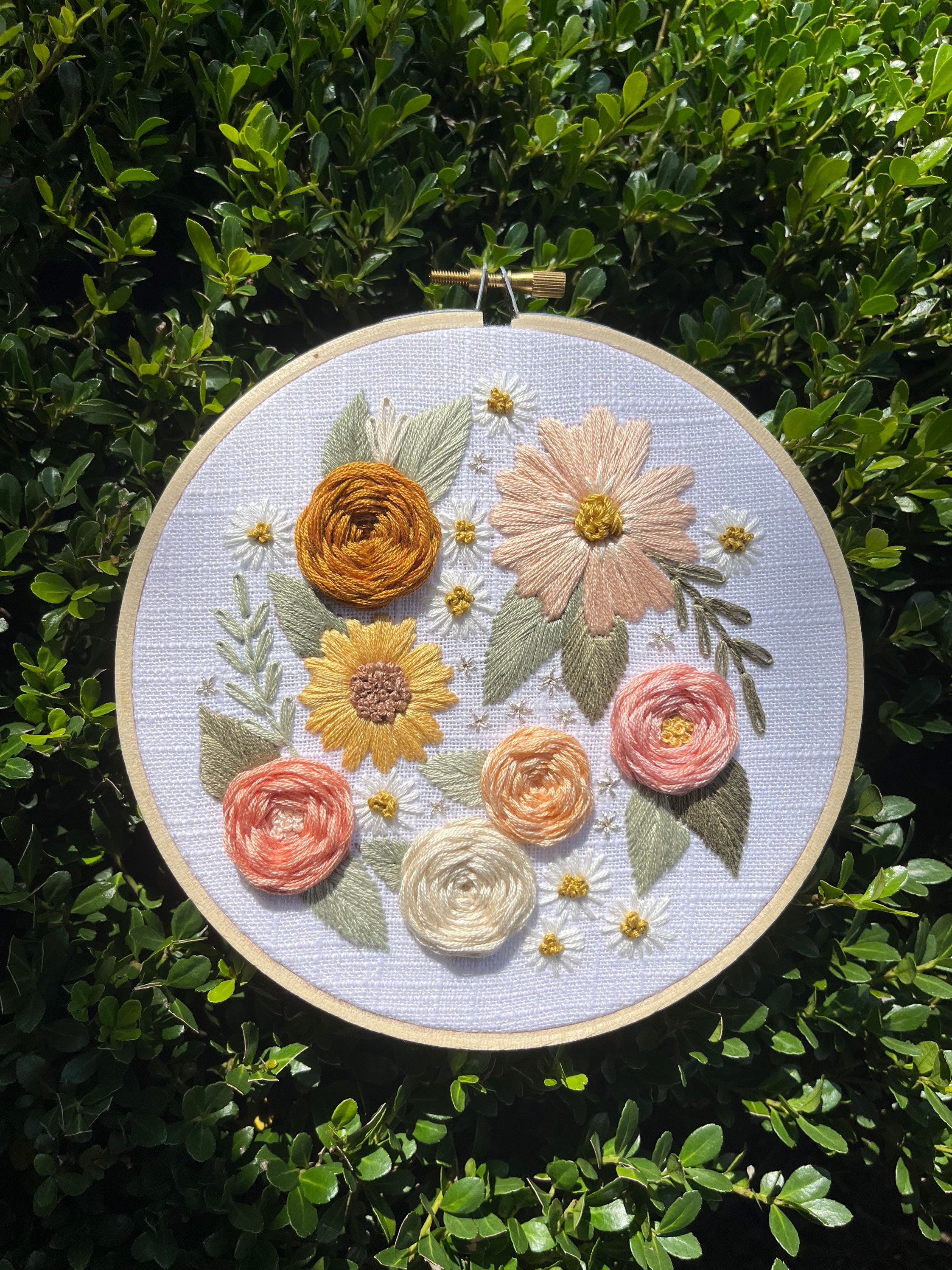 PDF Pattern Neutral Blooms Intermediate Embroidery Pattern - Etsy