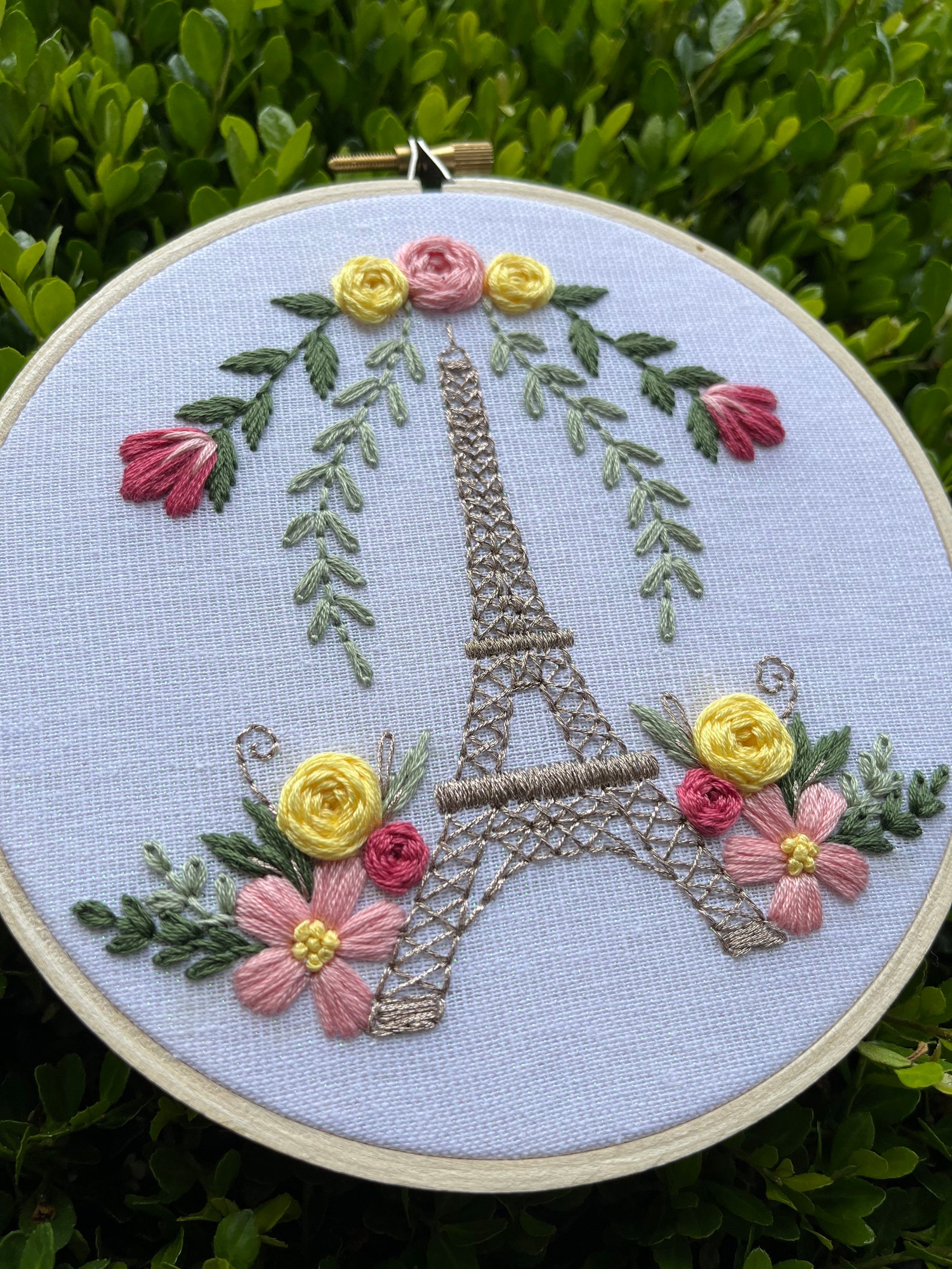 PDF Pattern La Fleur Eiffel Intermediate Embroidery - Etsy