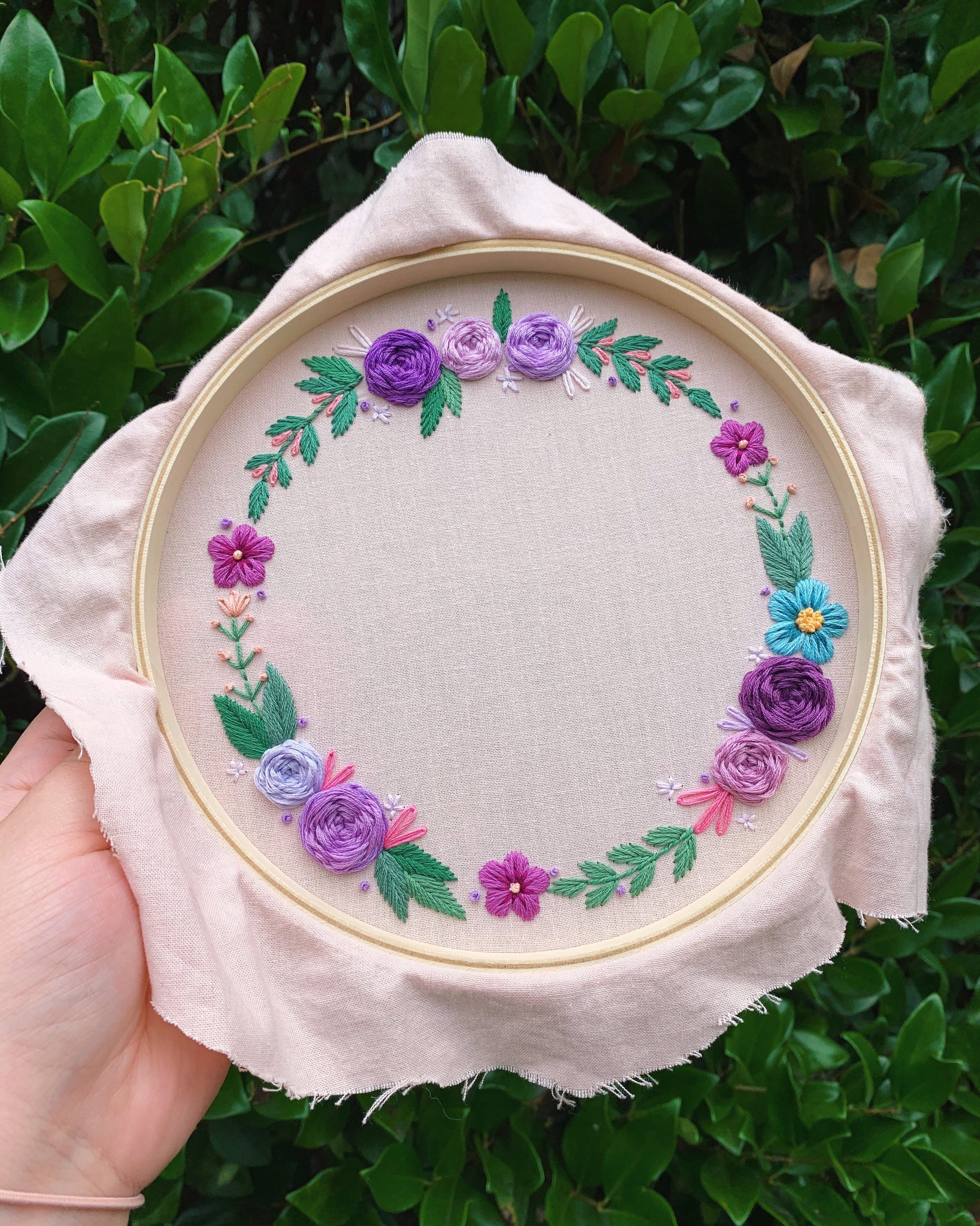 SIMPLE PDF Pattern Lush Floral Wreath Intermediate | Etsy