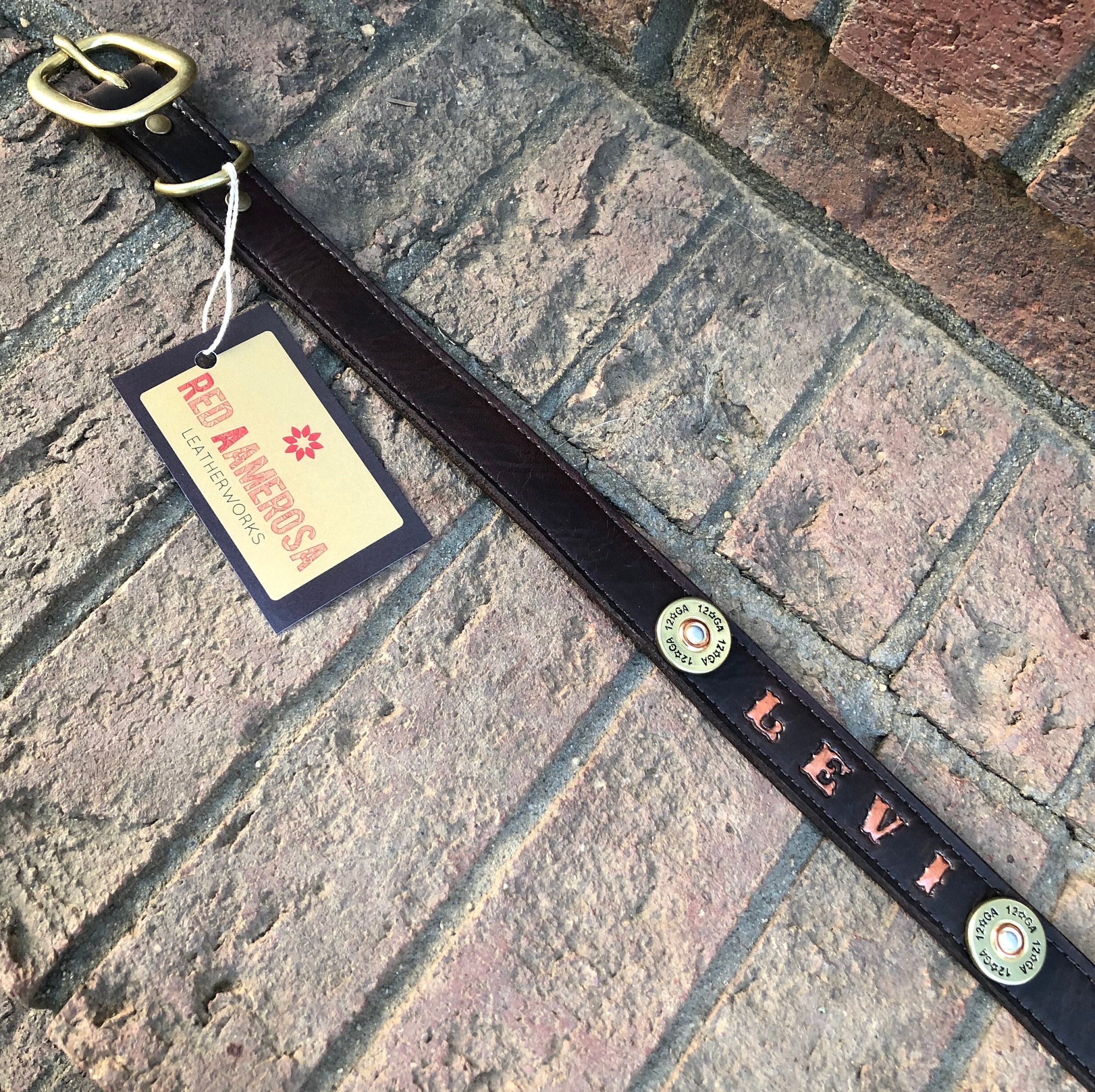 Handmade Leather Shotgun Shell Collar - Etsy