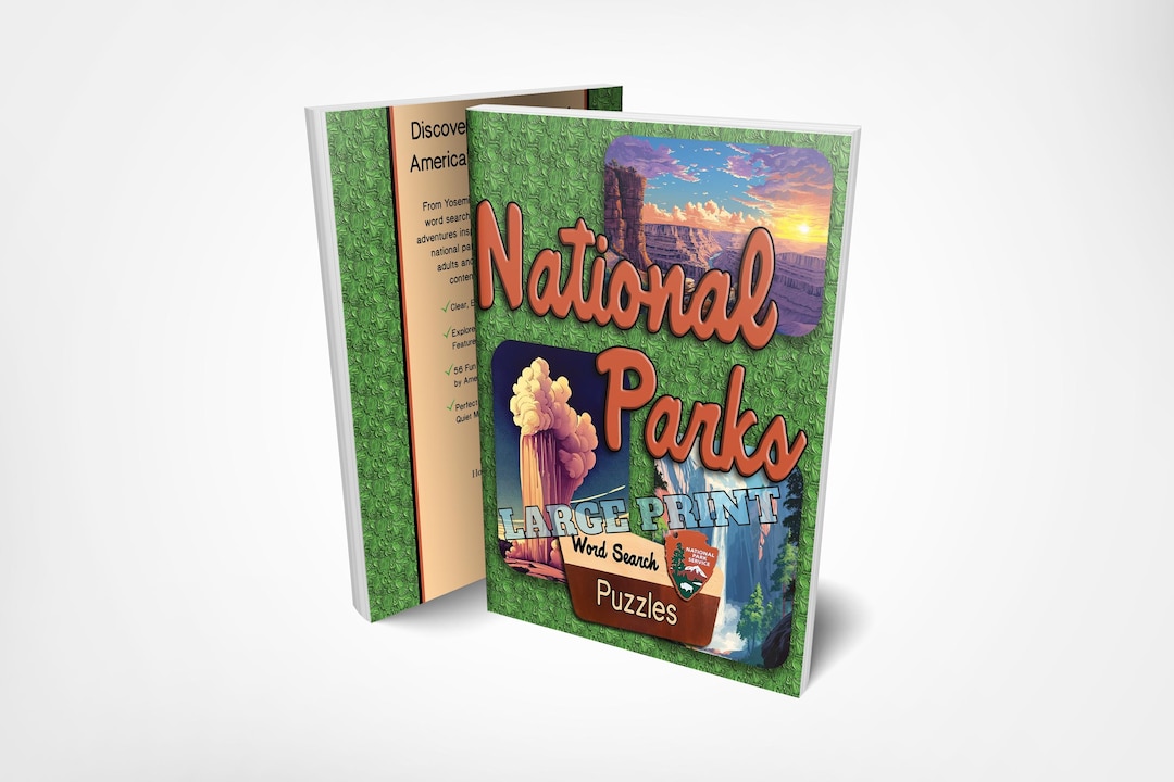 The Remarkable National Parks Word Search Book - Large Print - 56 Word ...
