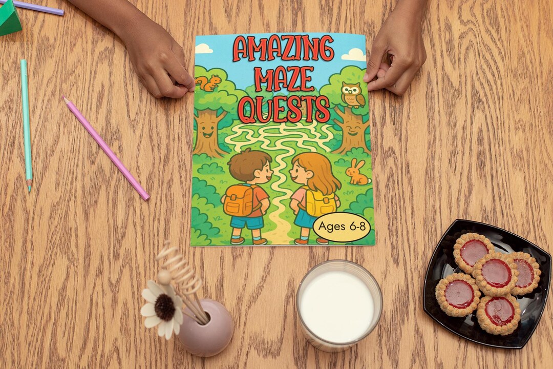Amazing Maze Quests: 50 Printable Mazes for Clever Kids 6-8 Years Old ...