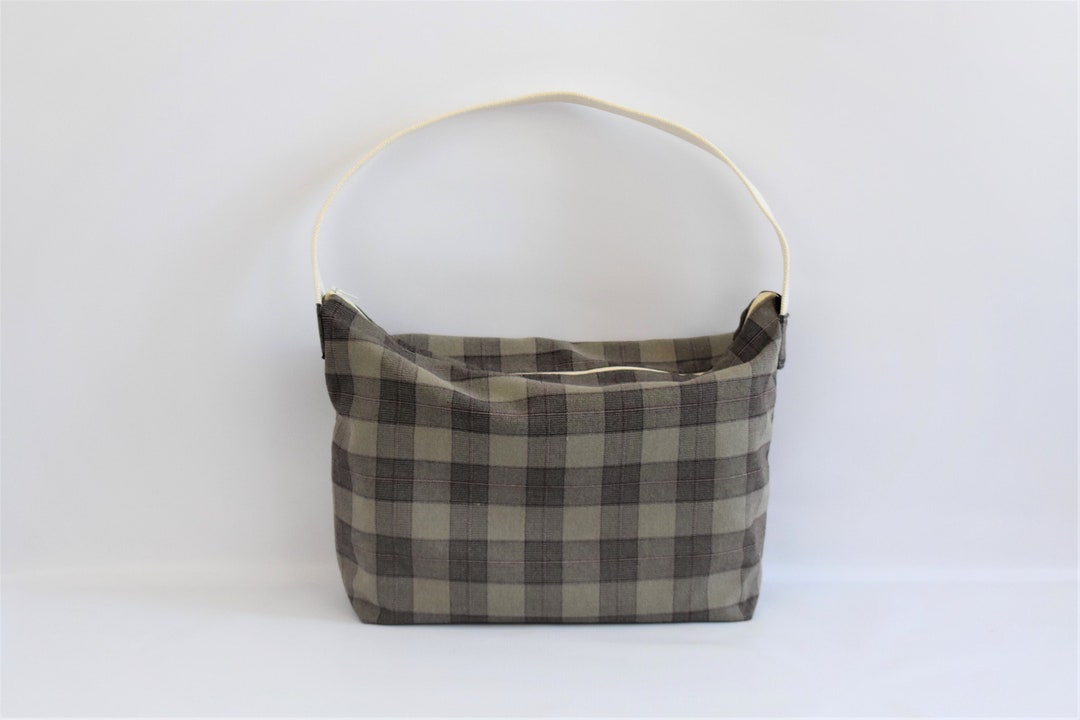Flannel Webbing Strap Shoulder Bag - Etsy