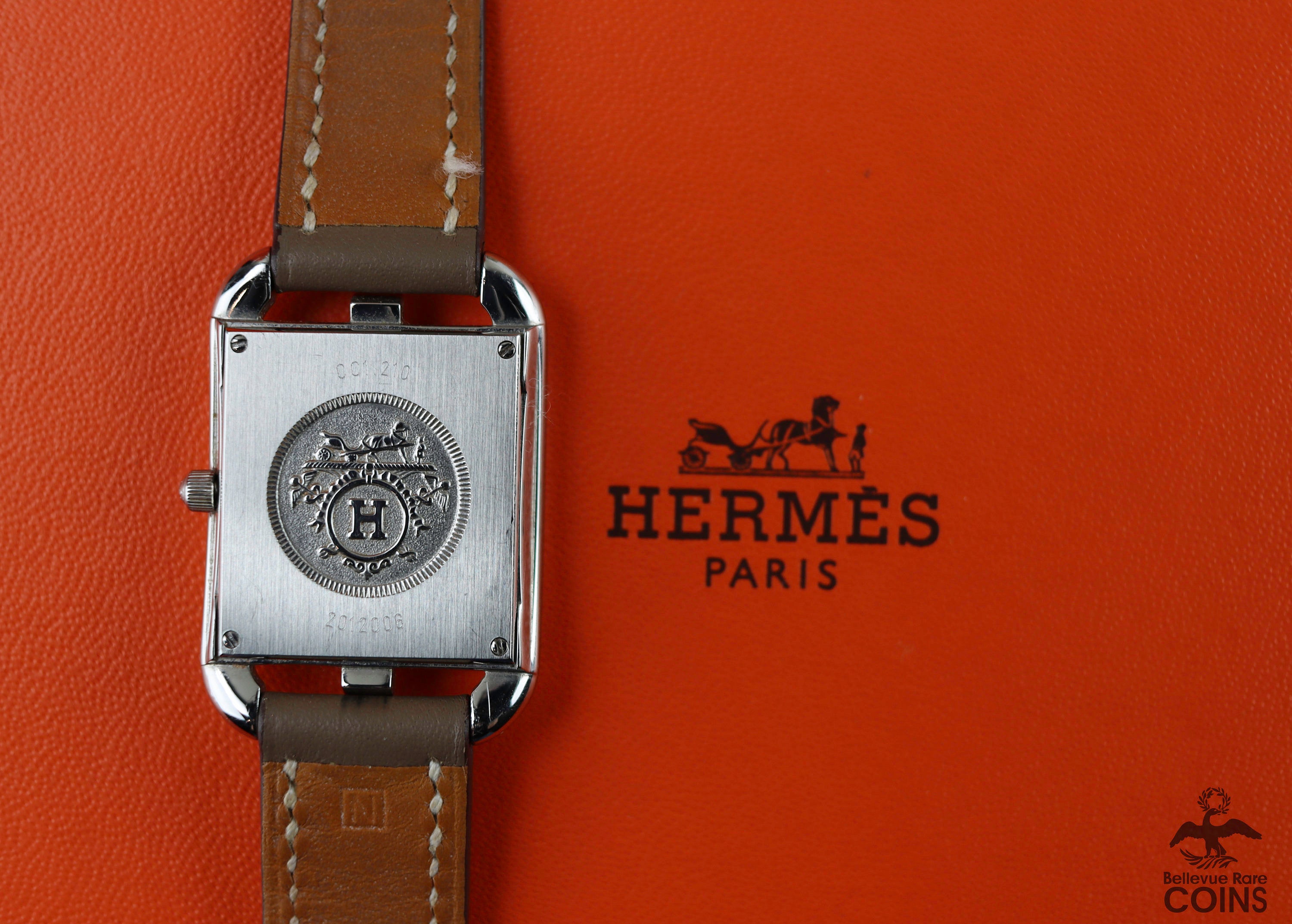 HERMES Paris Cape Cod Quartz Leather 23 X 23 Mm Women's HERMES Paris Cape Cod Quartz Leather 23 X 23 Mm Women's