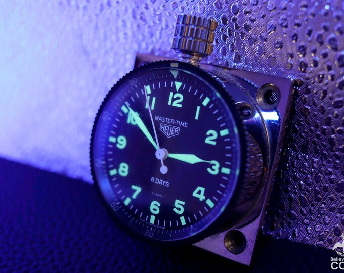 1968 Heuer Master-time 8 Day Dashboard Car Clock RARE - Etsy
