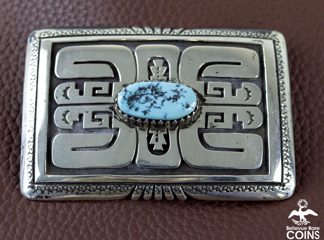 Native Thomas Singer Navajo Forged Patterned Sterling Silver ...