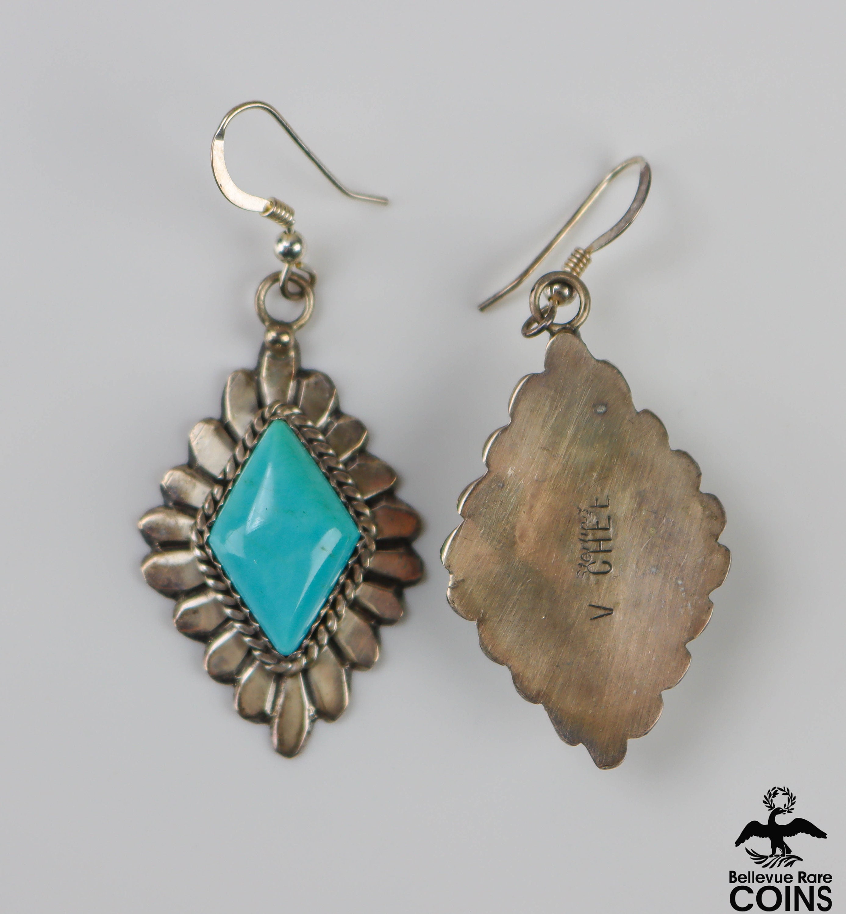 Vintage Victor Chee Native American Navajo Turquoise & - Etsy