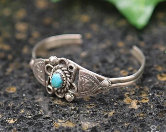 Mark Chee Navajo Silver & Turquoise Stones Decorative Mark Chee Navajo Silver & Turquoise Stones Decorative