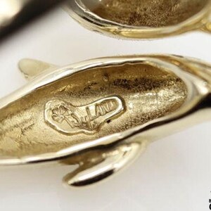 Robert Wyland Edward Sultan Na Hoku 14k Yellow Gold Dolphins Wrap Ring ...