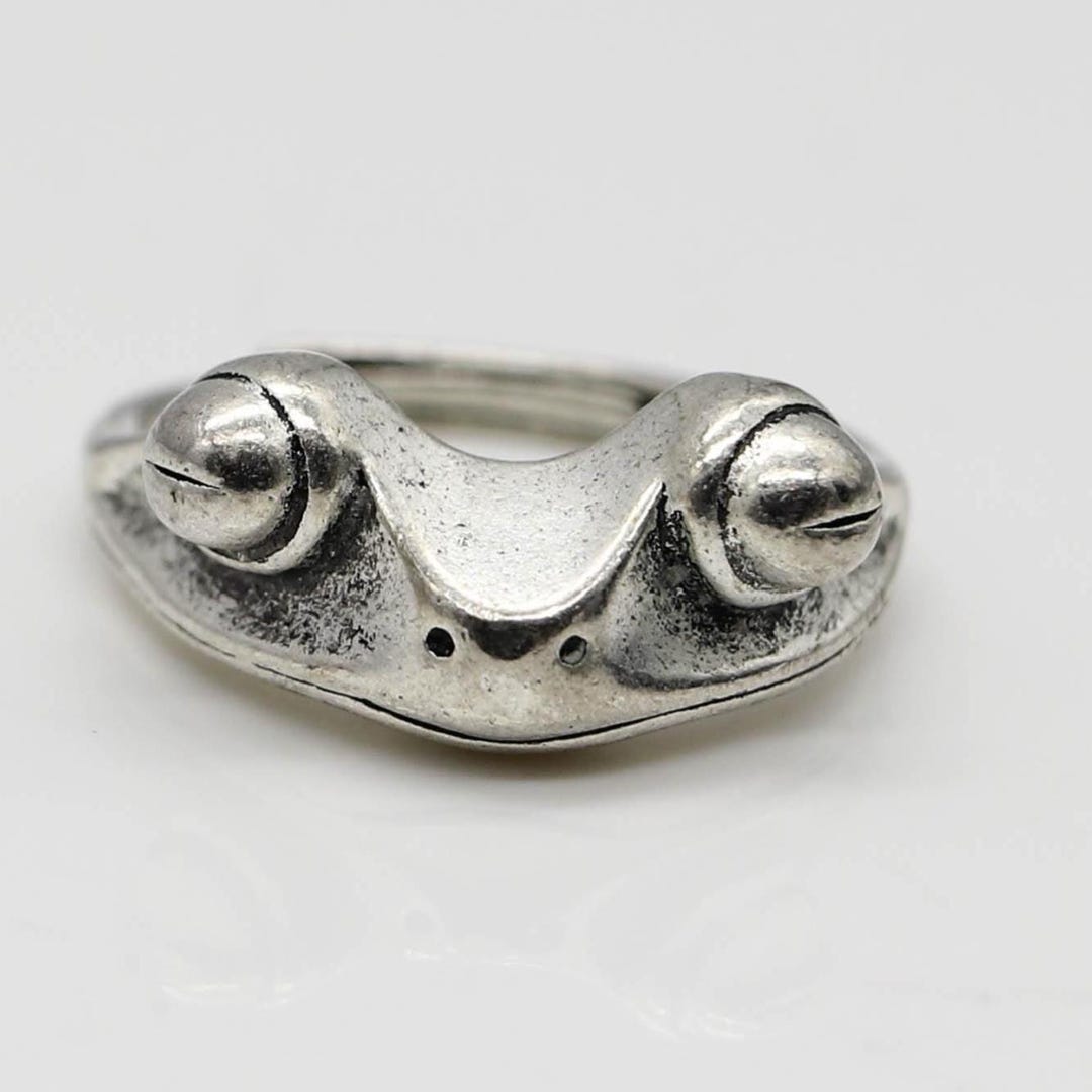 Modernist Sterling Silver Frog Wrap Ring - Etsy