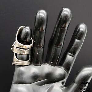 Vintage Avant Garde Sterling Silver Full Finger Armor Statement Ring - Etsy