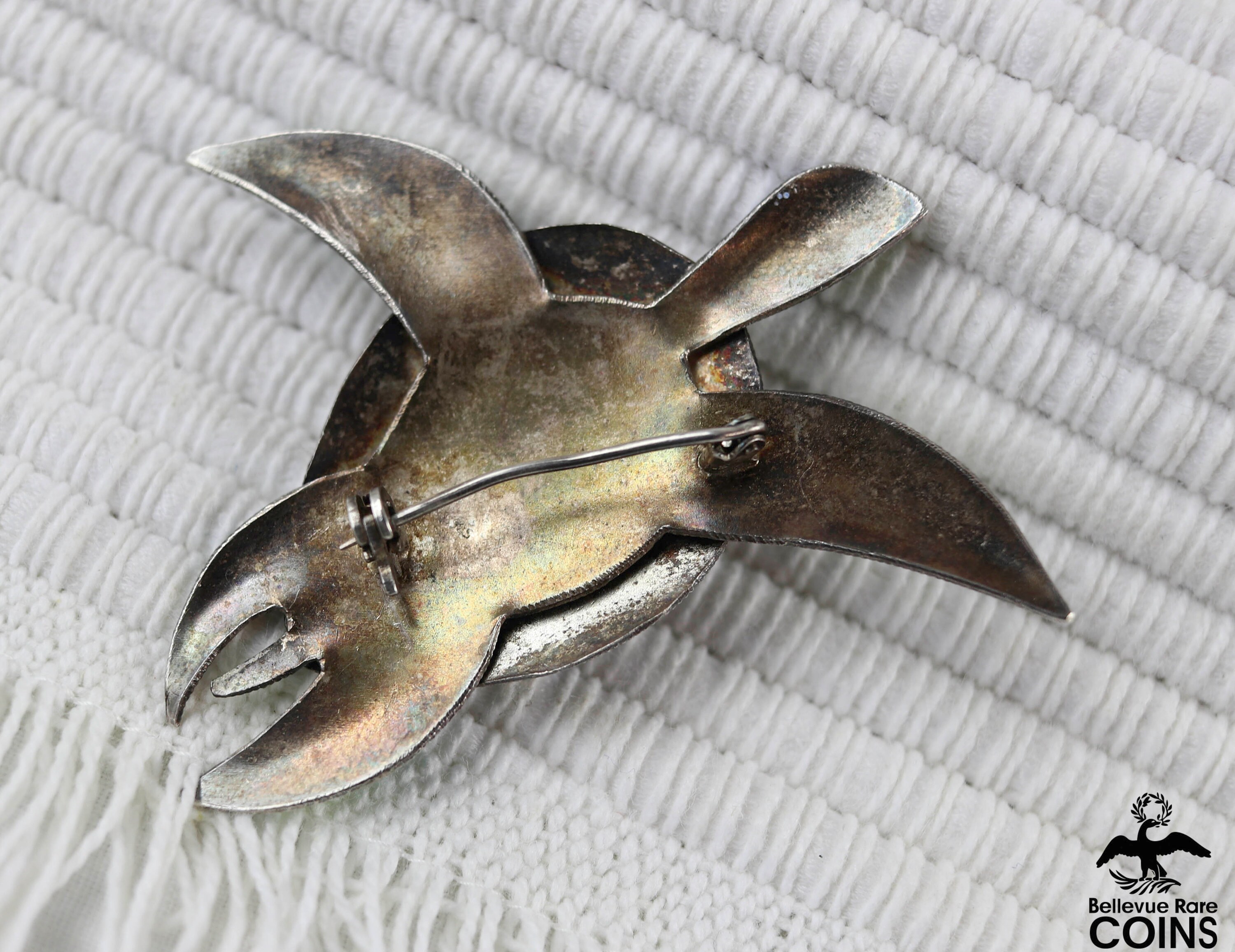 Modernist Silver & Enamel Sea Turtle Brooch - Etsy