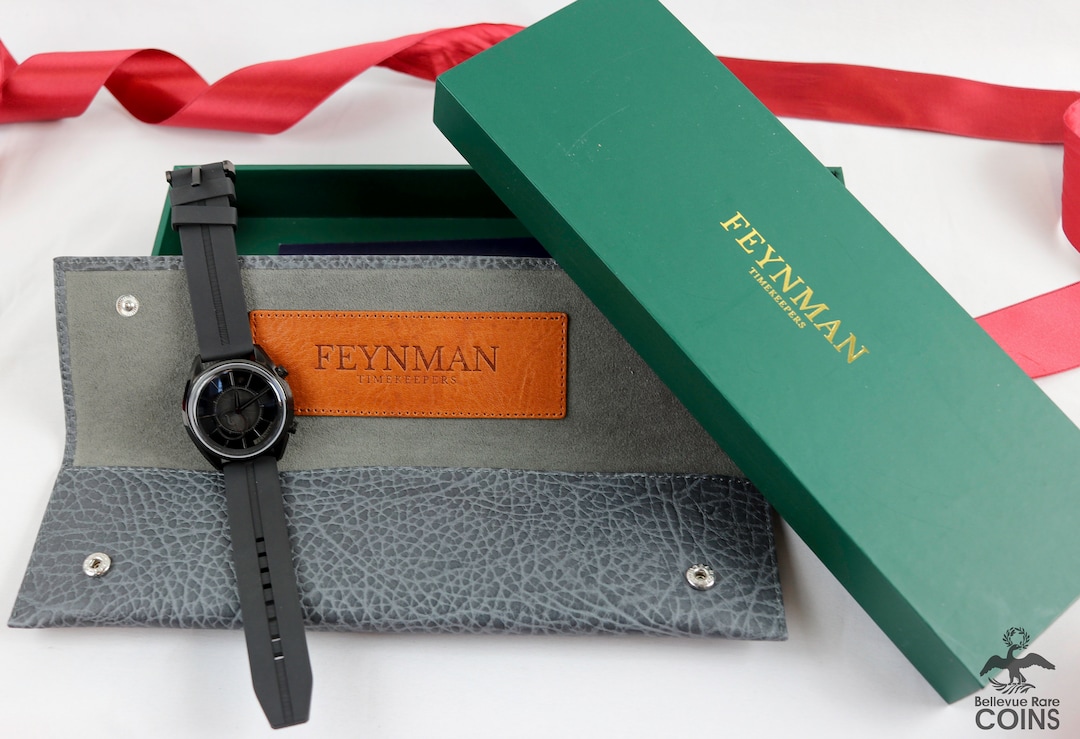 FEYNMAN Timekeepers Automatic All Black Stainless Steel Rubber Men's ...