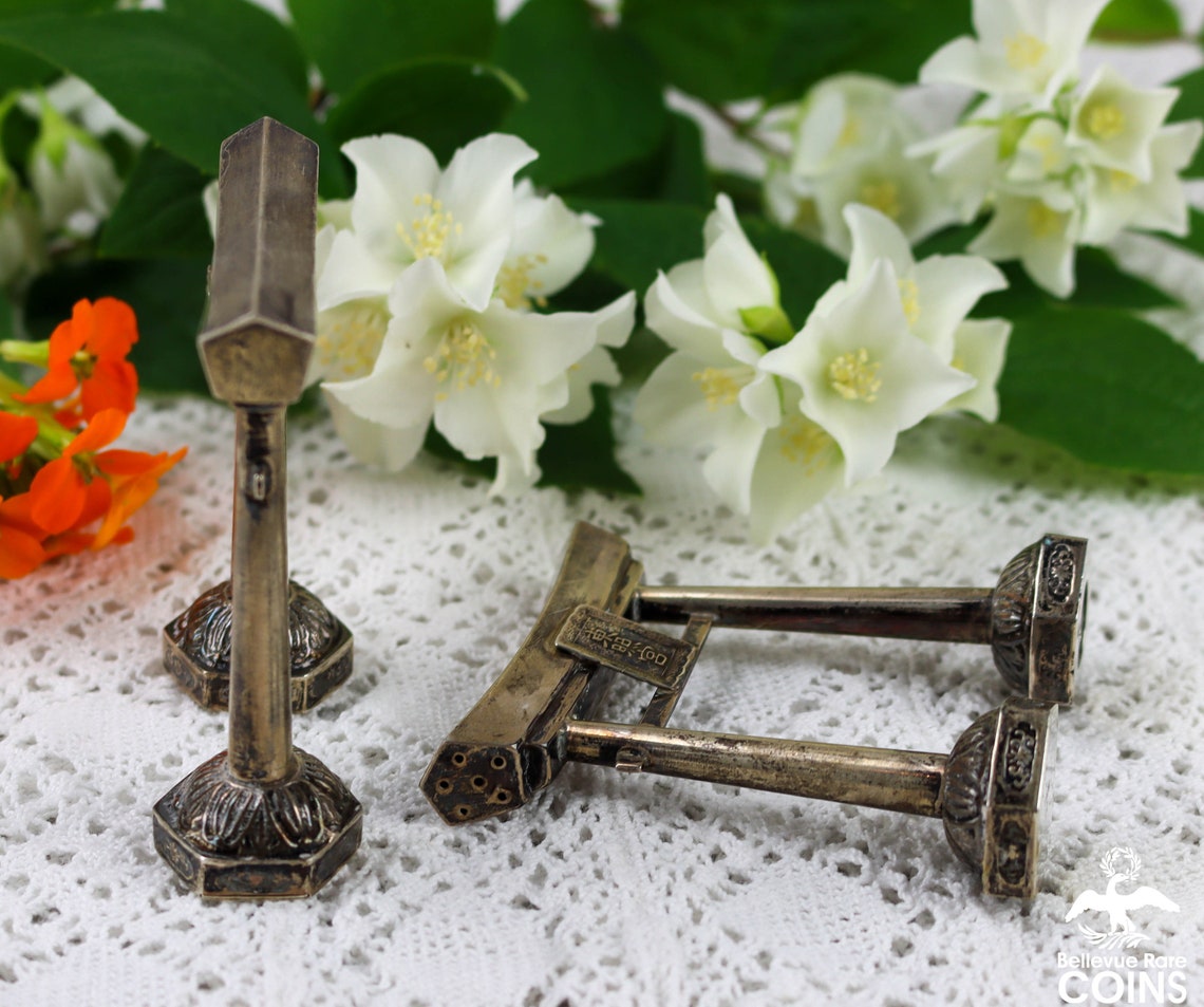 Set of Sterling Silver Japanese Torii Shinto Gates Archway Salt ...