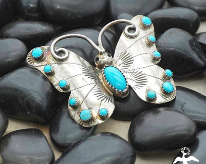 Native American Frank Yazzie Navajo Sterling Silver & Turquois ...