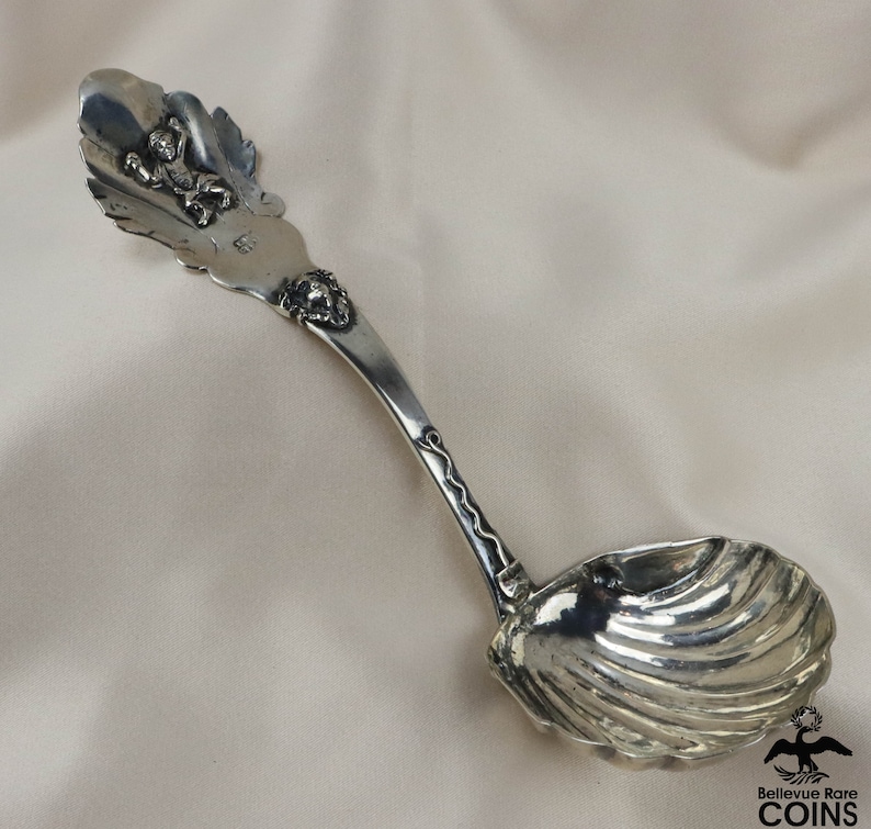 Vintage 1700's Silver Sauce Ladle Serving Spoon Jack - Etsy