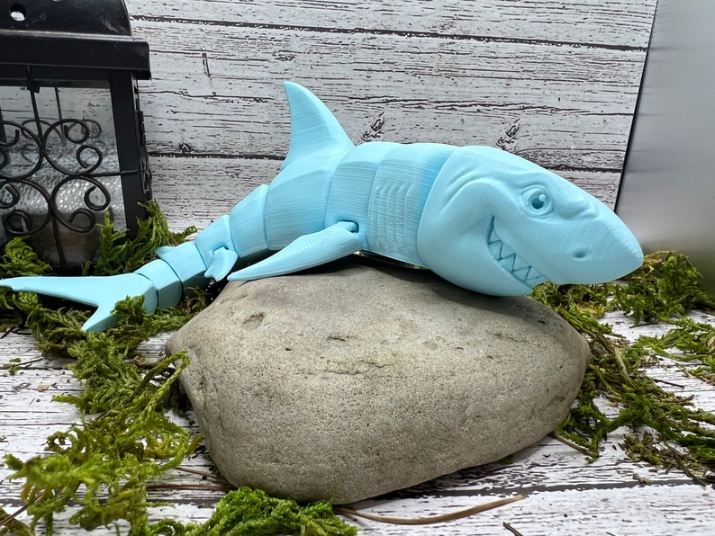 3D Printed Articulated Shark – Great White, Hammerhead, Skeleton - Etsy