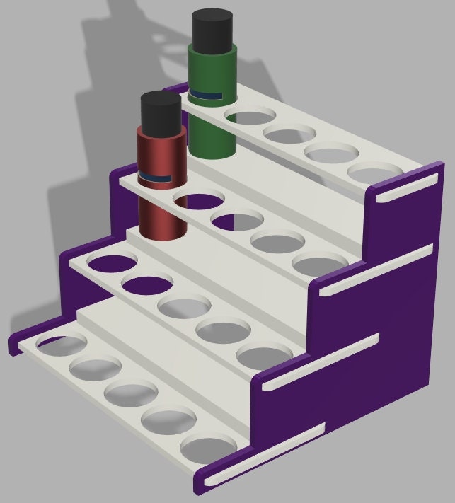 2oz Acrylic Paint Display -- Acrylic Paint Stand -- STL Download ...