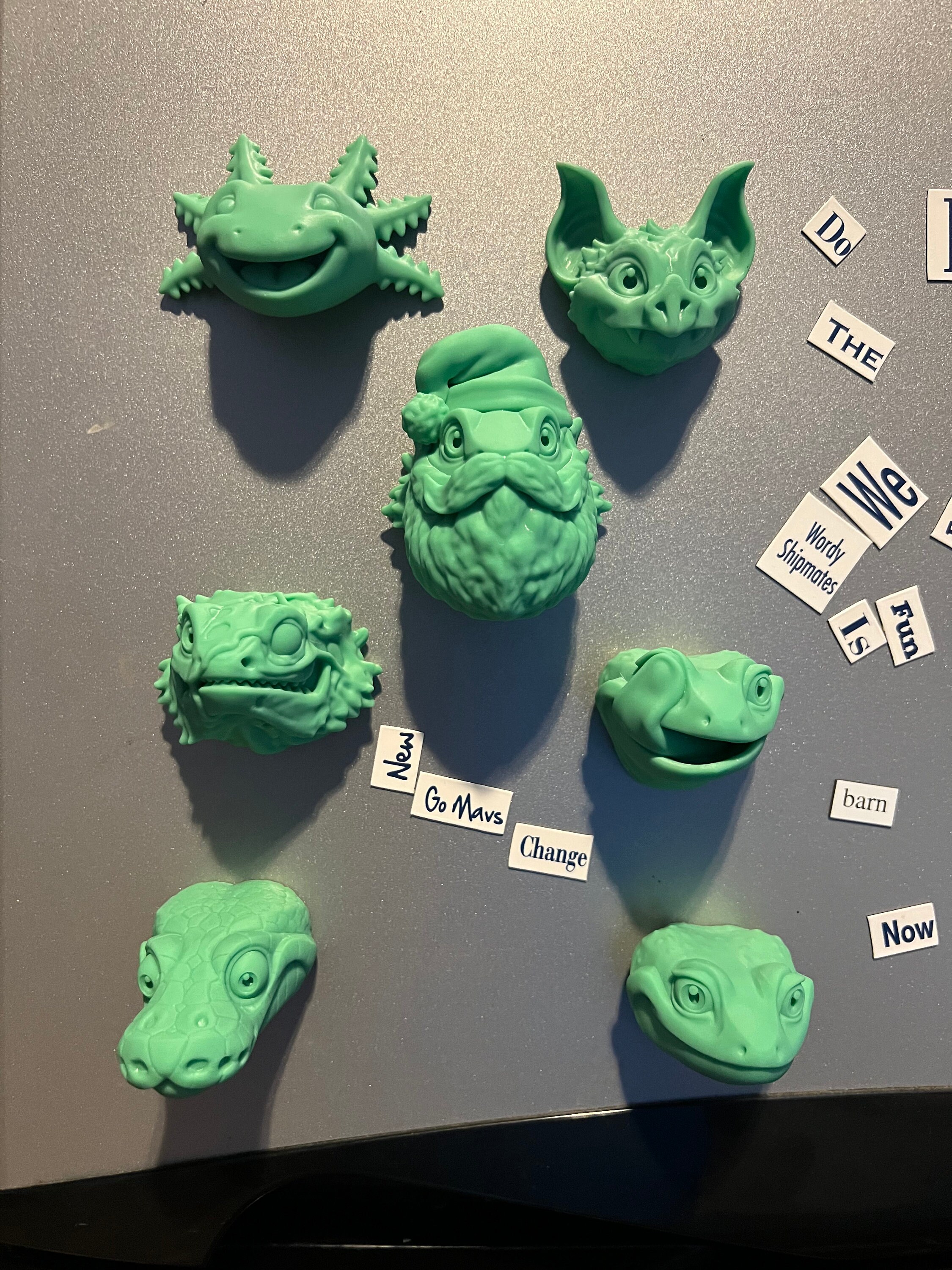 3D Printed Animal Magnet/ Ornament/ Keychain Cute Eyes - Etsy