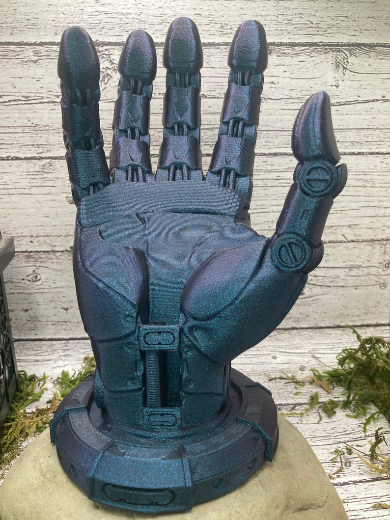3D Printed Cyborg/robot Hand Phone or Controller Holder/ Stand Space ...