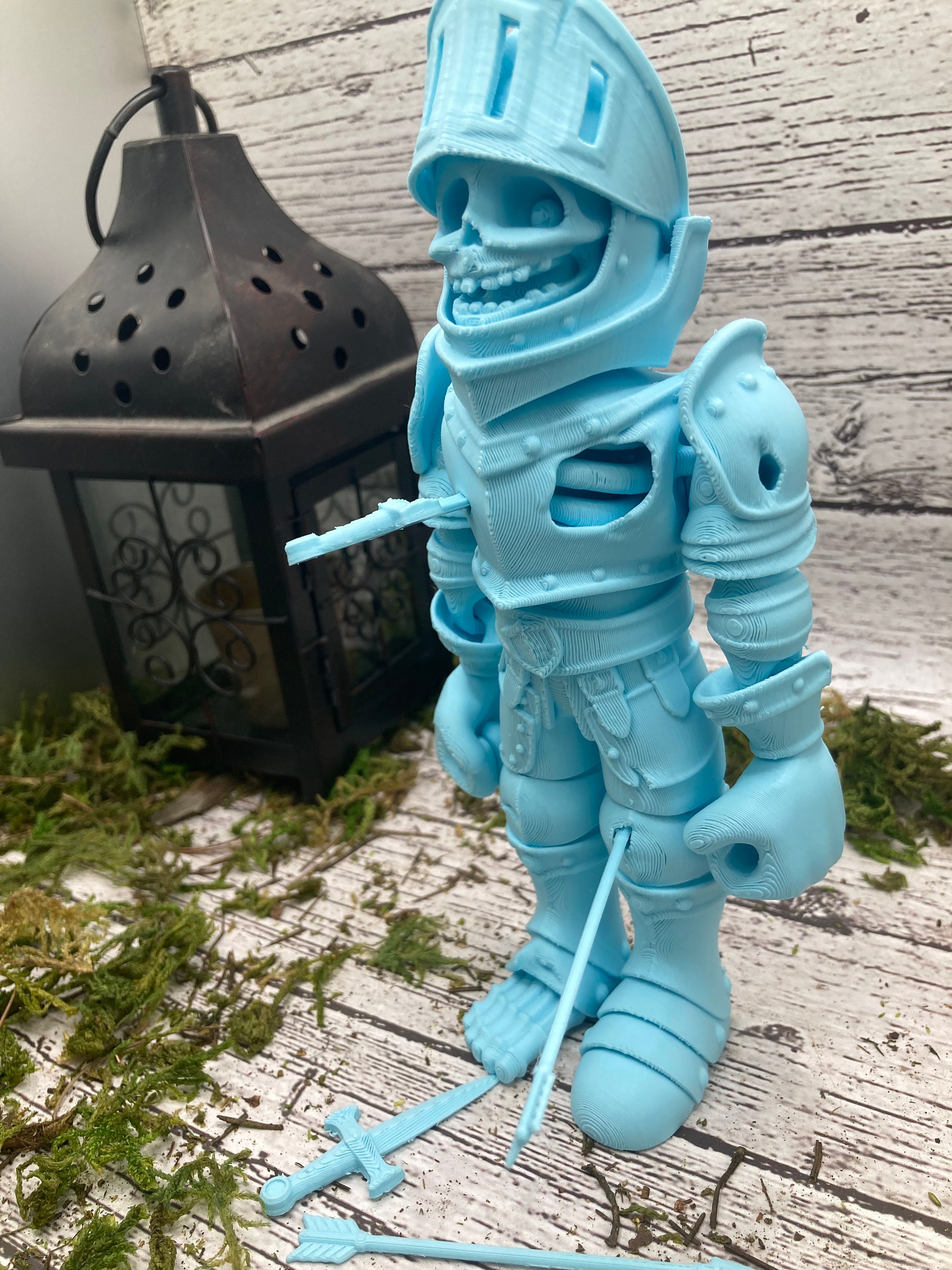 3D Printed, Articulated Knight, Skeleton Knight, Arsenal Flexi Factory ...