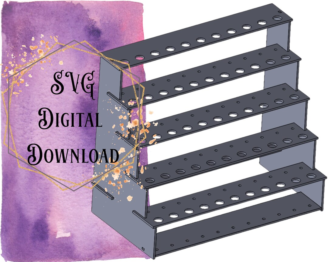 MEGA Pen Display -- Pen Stand -- 5 Rows / Levels -- 11 Pens per Row ...