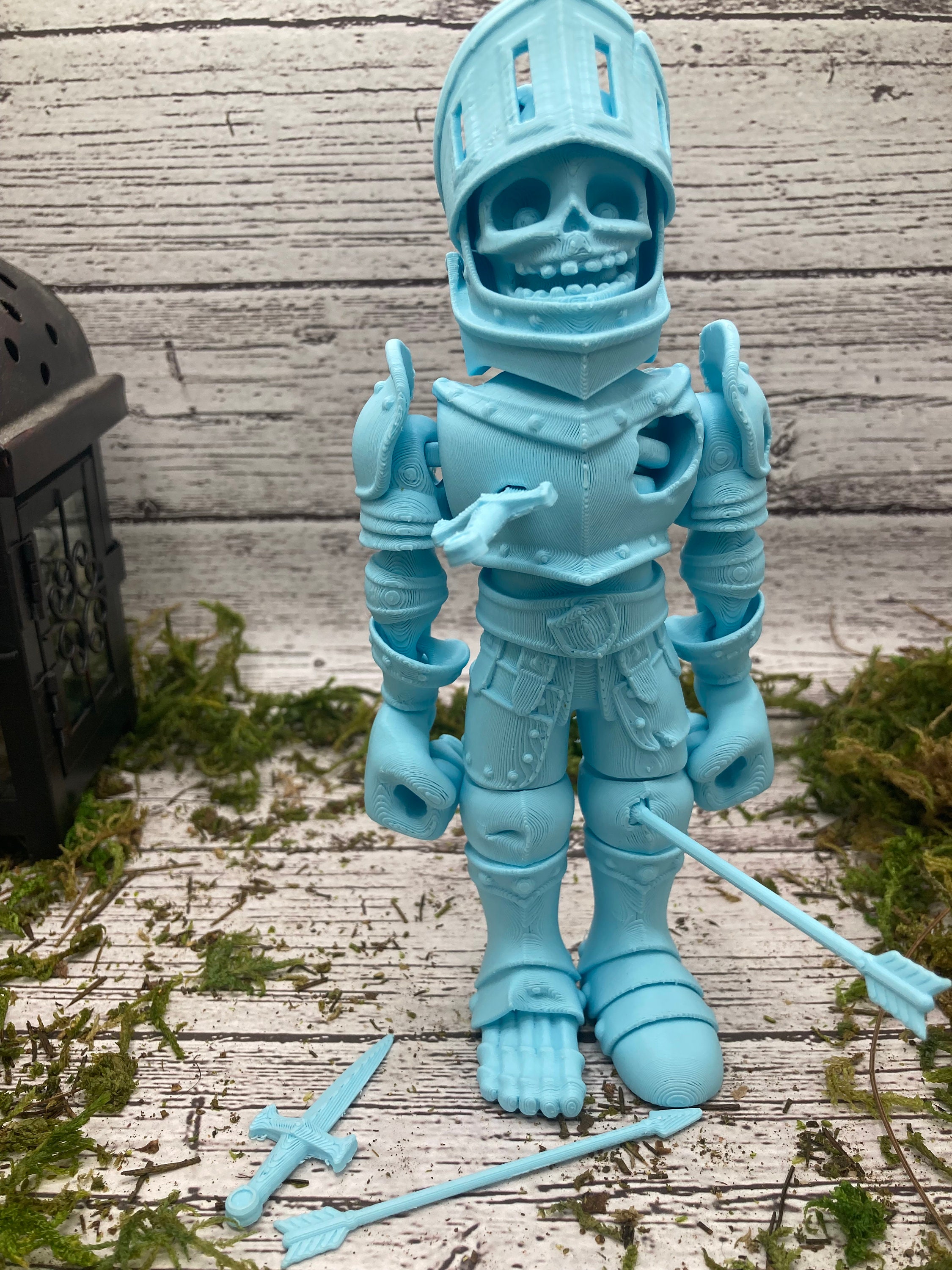 3D Printed, Articulated Knight, Skeleton Knight, Arsenal Flexi Factory ...